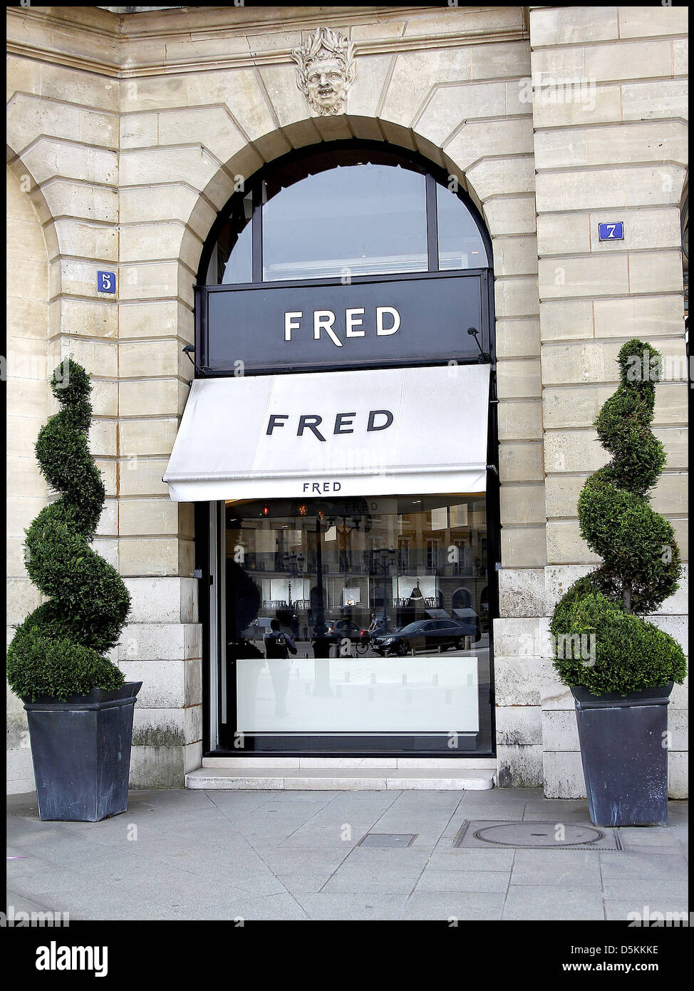 General view of Fred clothing store at Place Vendome square. Paris ...