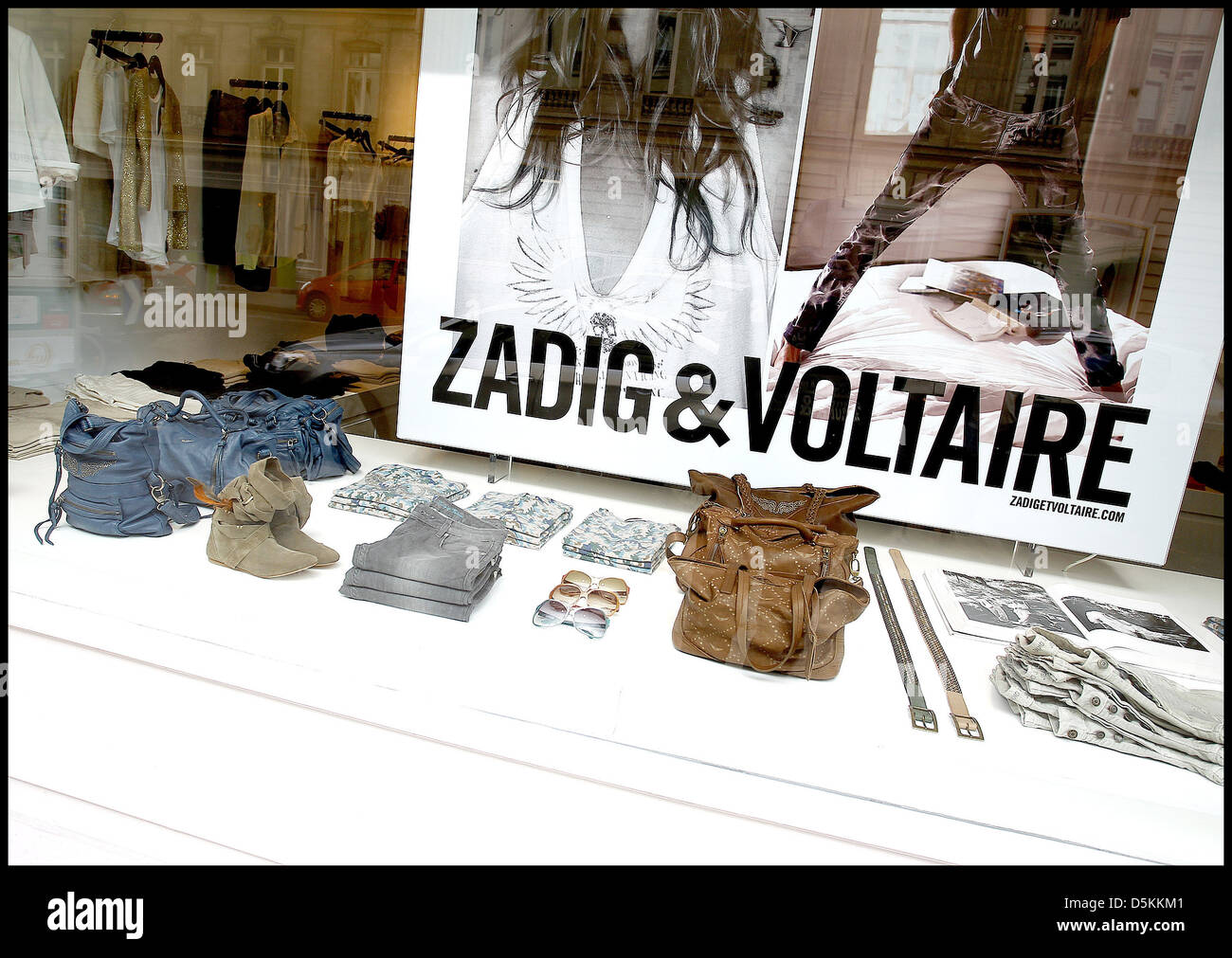 Window display of Zadig & Voltaire clothing store at Place Vendome ...