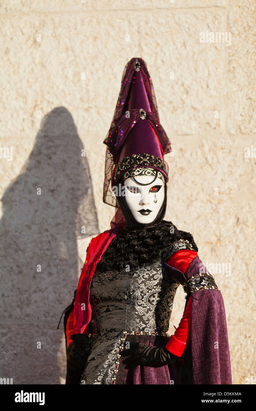 The Carnival of Venice is an annual festival and carnival goers dress ...