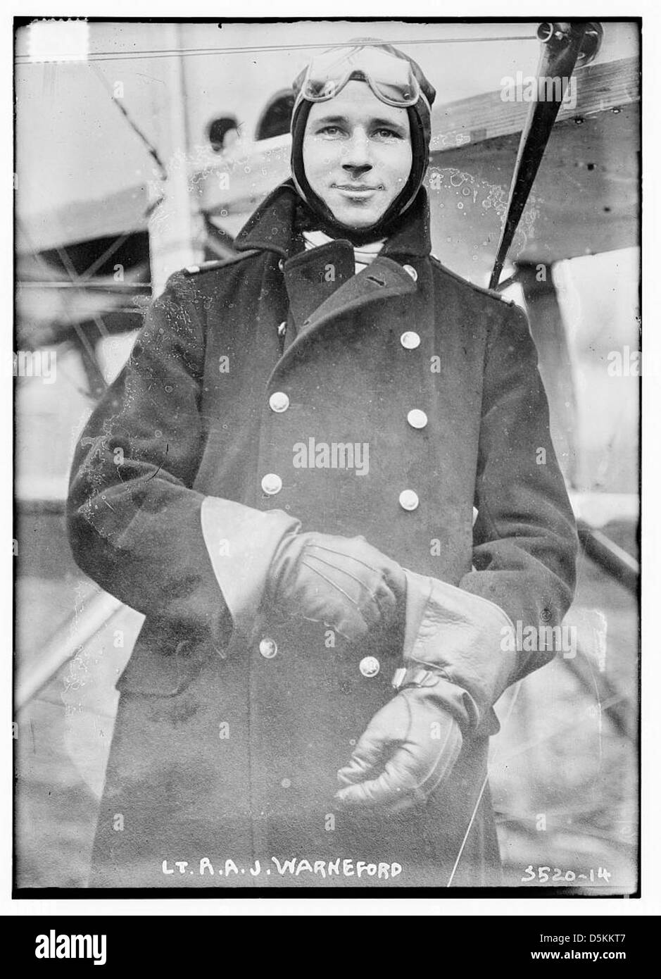 Lieutenant Reginald Alexander John Warneford is shown in this portrait ...