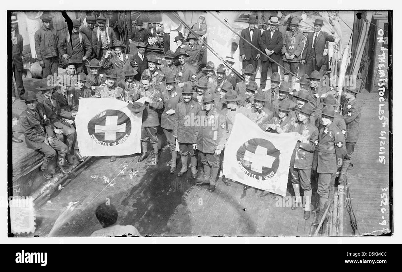 This image depicts the City Committee of Mercy aboard the SS ...