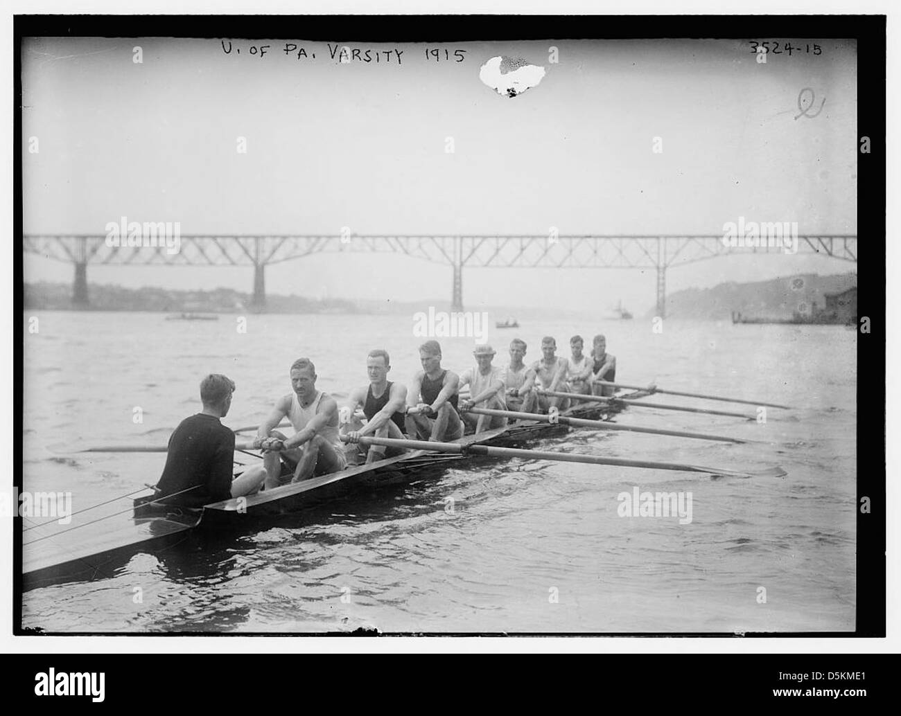 This photograph shows the University of Pennsylvania's varsity crew ...