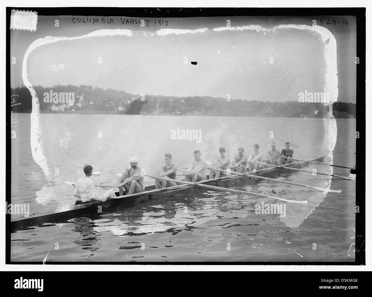 This image captures the Columbia University varsity crew team at the ...