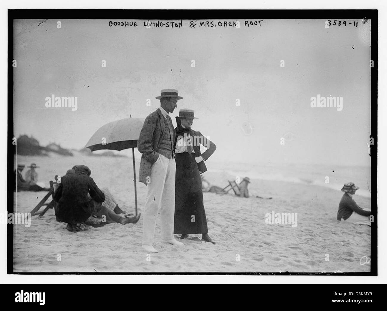 A photograph from the 1910s showing Goodhue Livingston and Mrs. Oren ...