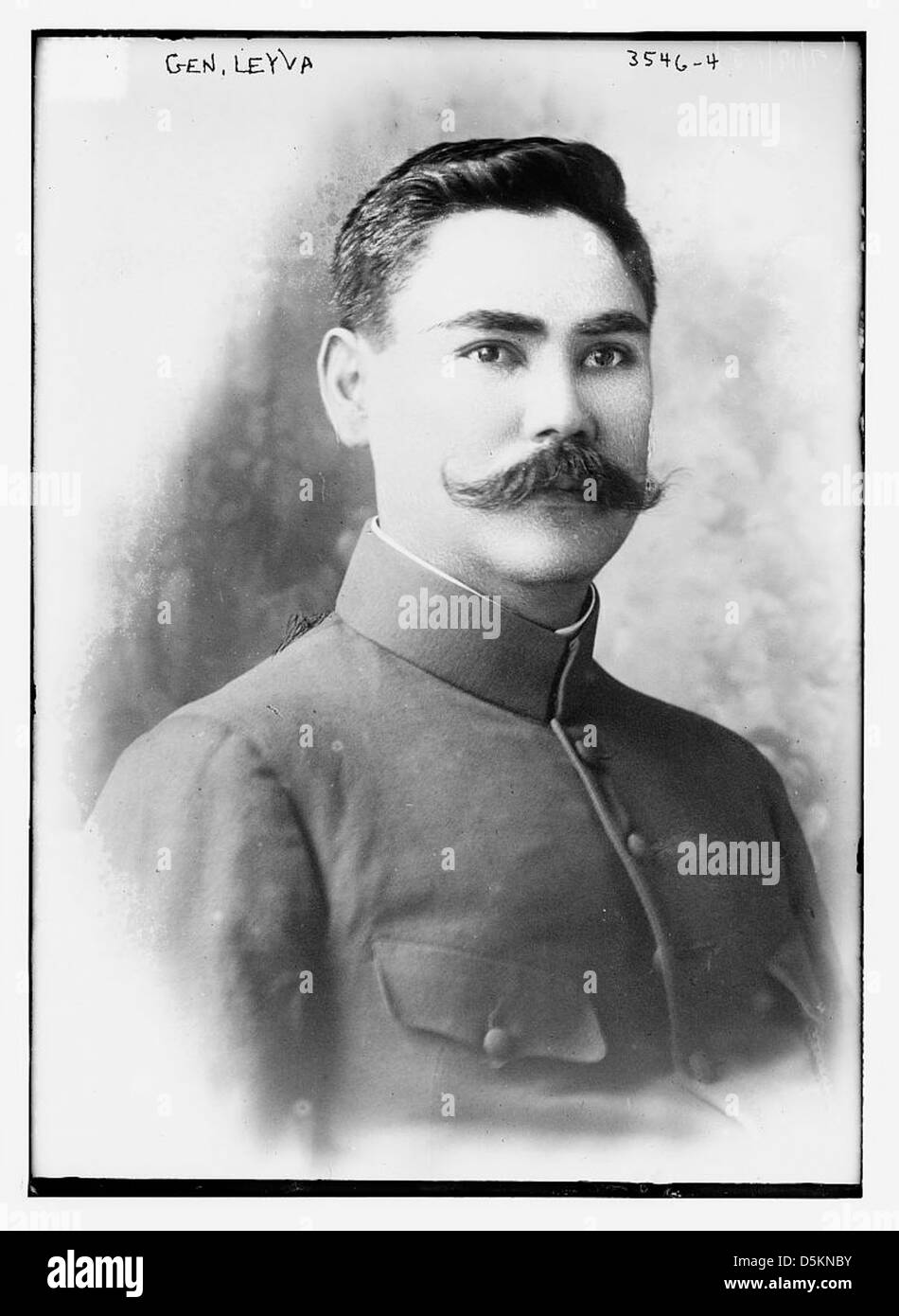 General Leyva, a military figure, is shown in this photograph. His ...