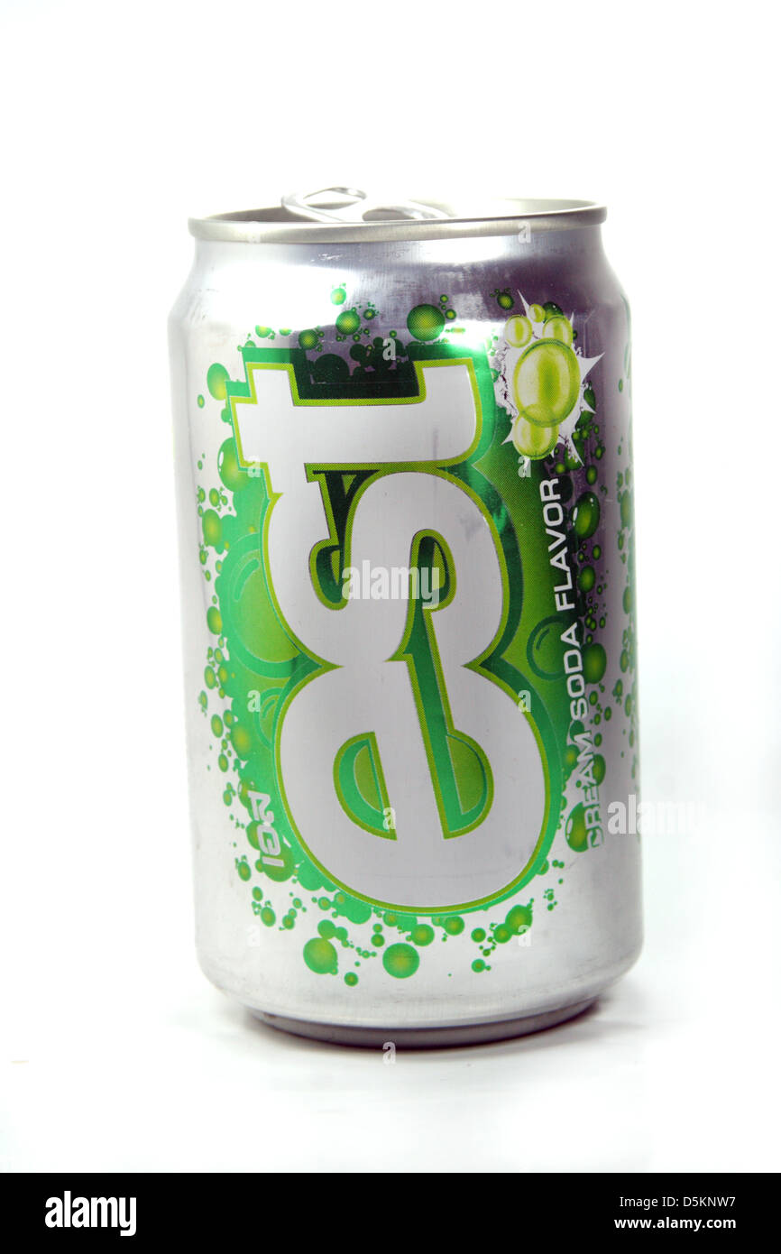 Thai drink , EST cream soda flavor Stock Photo - Alamy