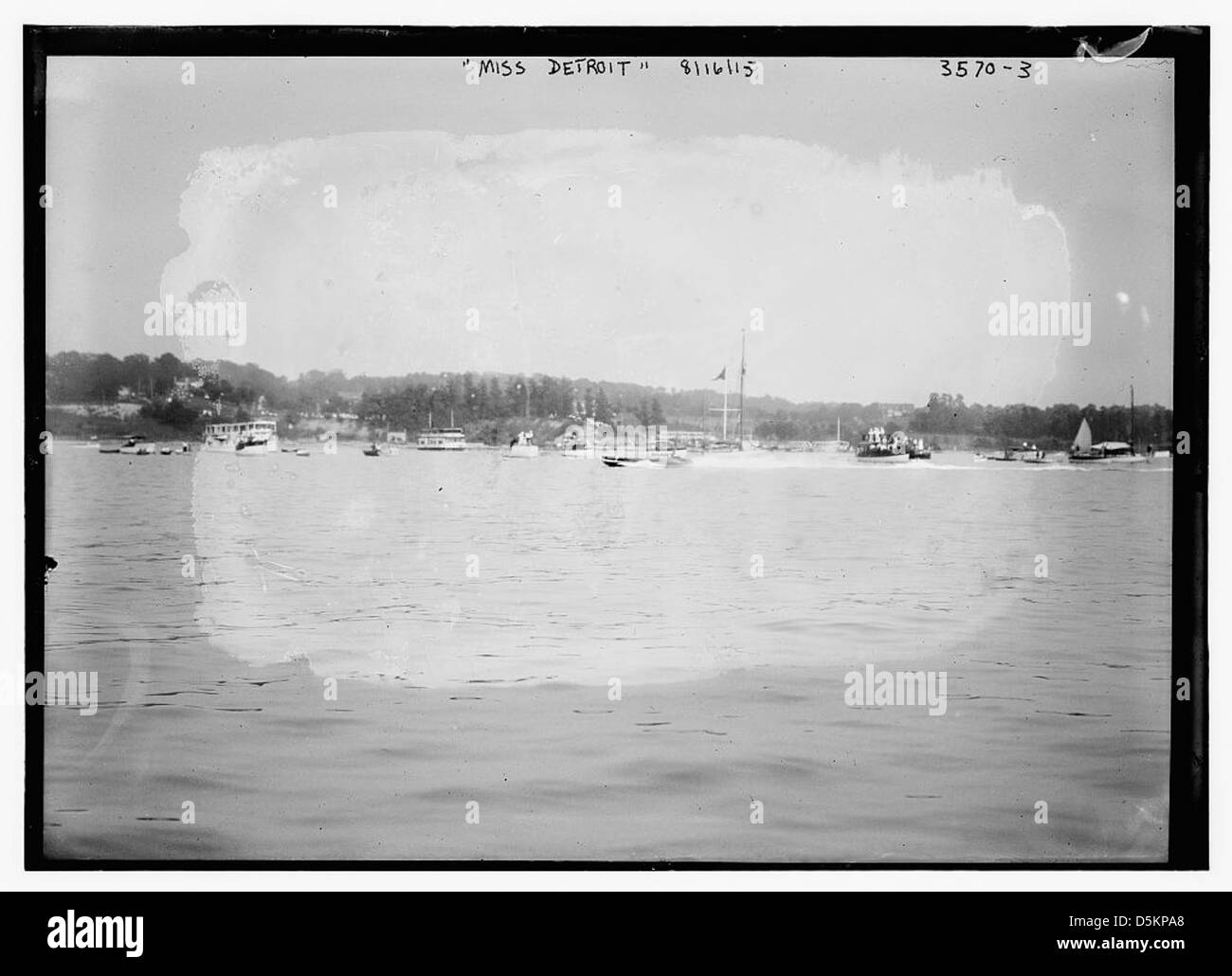 A historical photograph of the Miss Detroit, likely taken during a ...