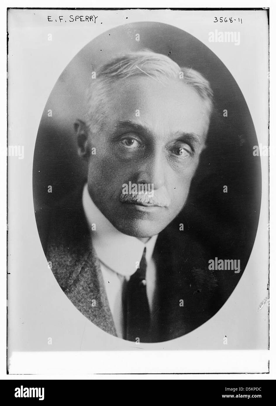This image features E.F. Sperry, an inventor known for his work with ...