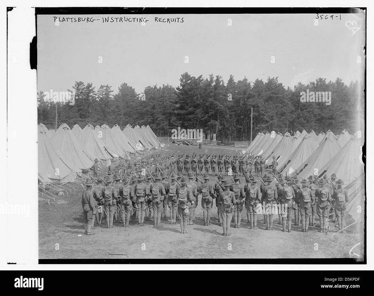 This image shows U.S. military instructors at Plattsburg, teaching ...