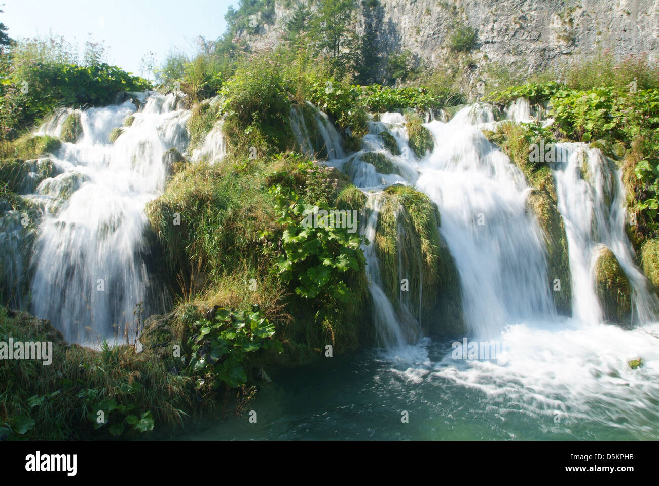 Waterfalls at Plitvice National Park on Croatia, UNESCO world Heritage ...