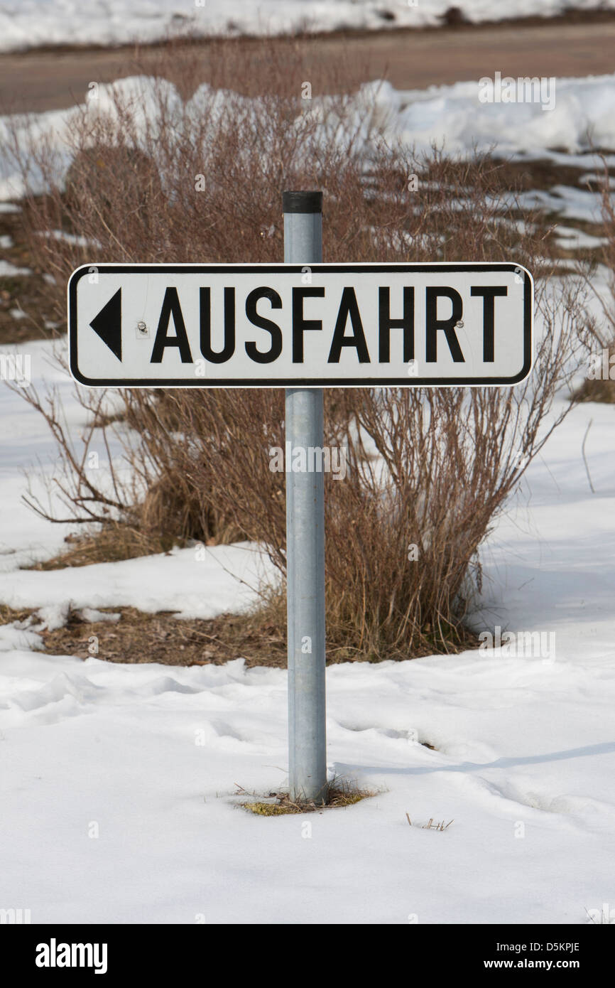 Ausfahrt sign hi-res stock photography and images - Alamy