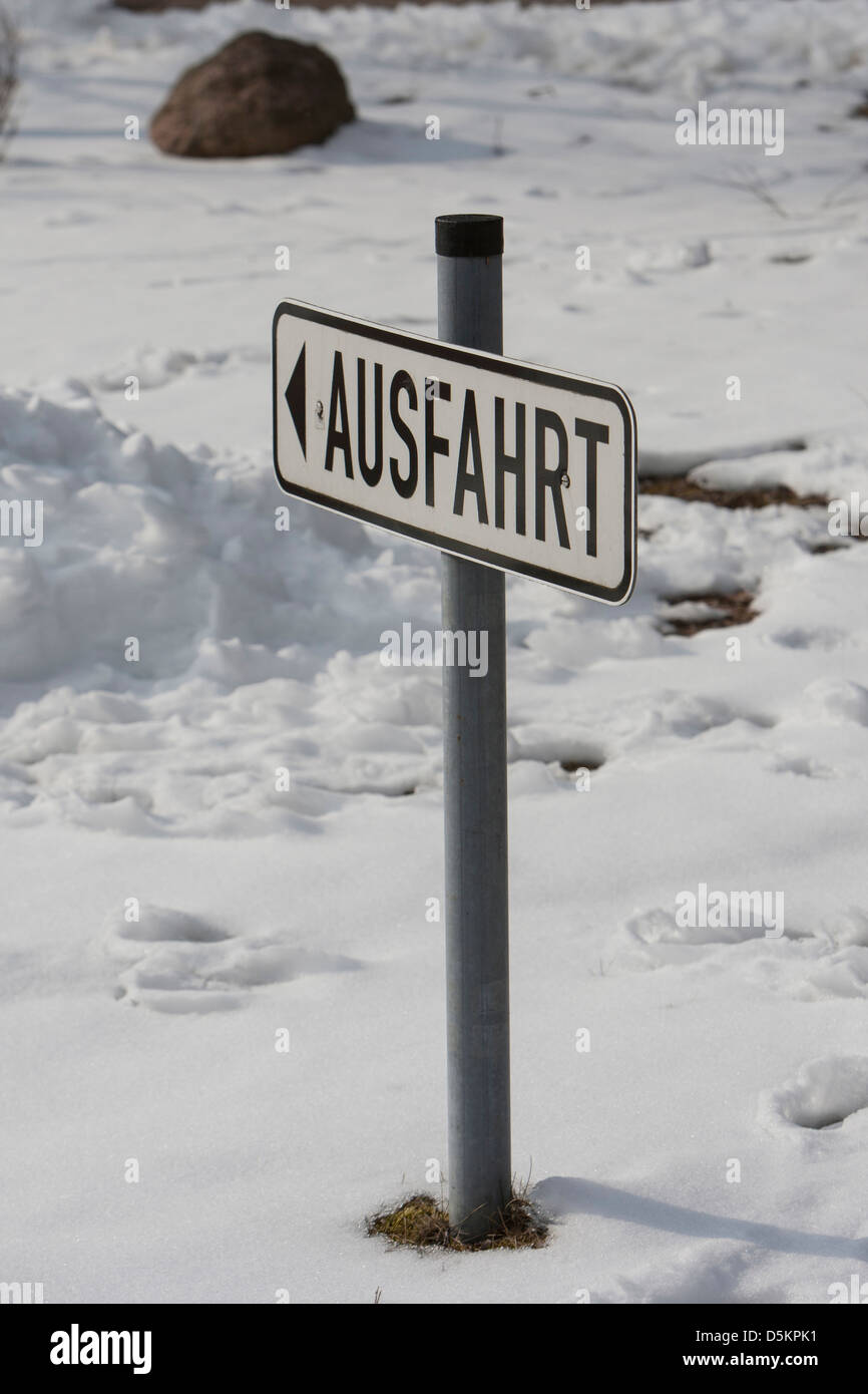 Ausfahrt sign hi-res stock photography and images - Alamy
