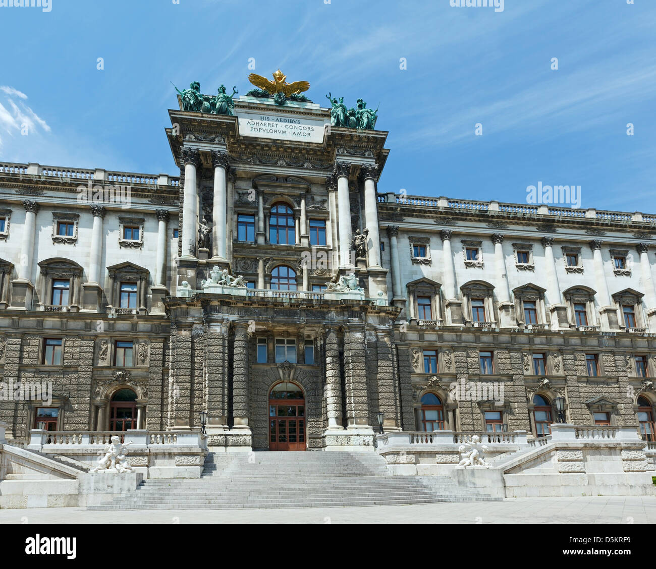 Hofburg Palace facade (Vienna, Austria). Built between 1881 and 1913 ...