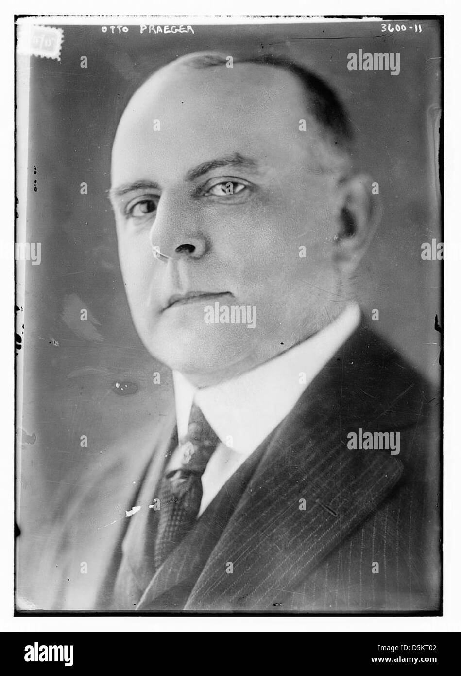 A historical portrait of Otto Praeger, an individual captured in a ...