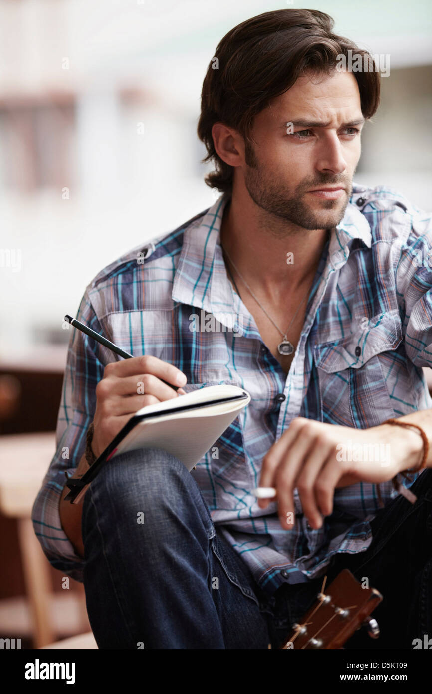 Man writing note hi-res stock photography and images - Alamy