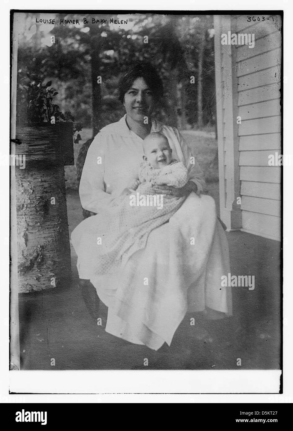 Louise Homer, a renowned opera singer, is pictured with her daughter ...