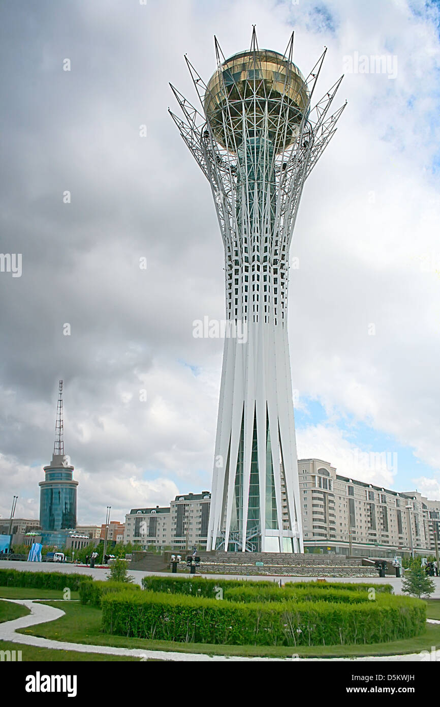 Modern architecture in the bayterek tower hi-res stock photography and ...
