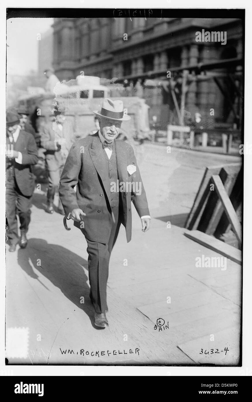A portrait of William Rockefeller, an influential American businessman ...