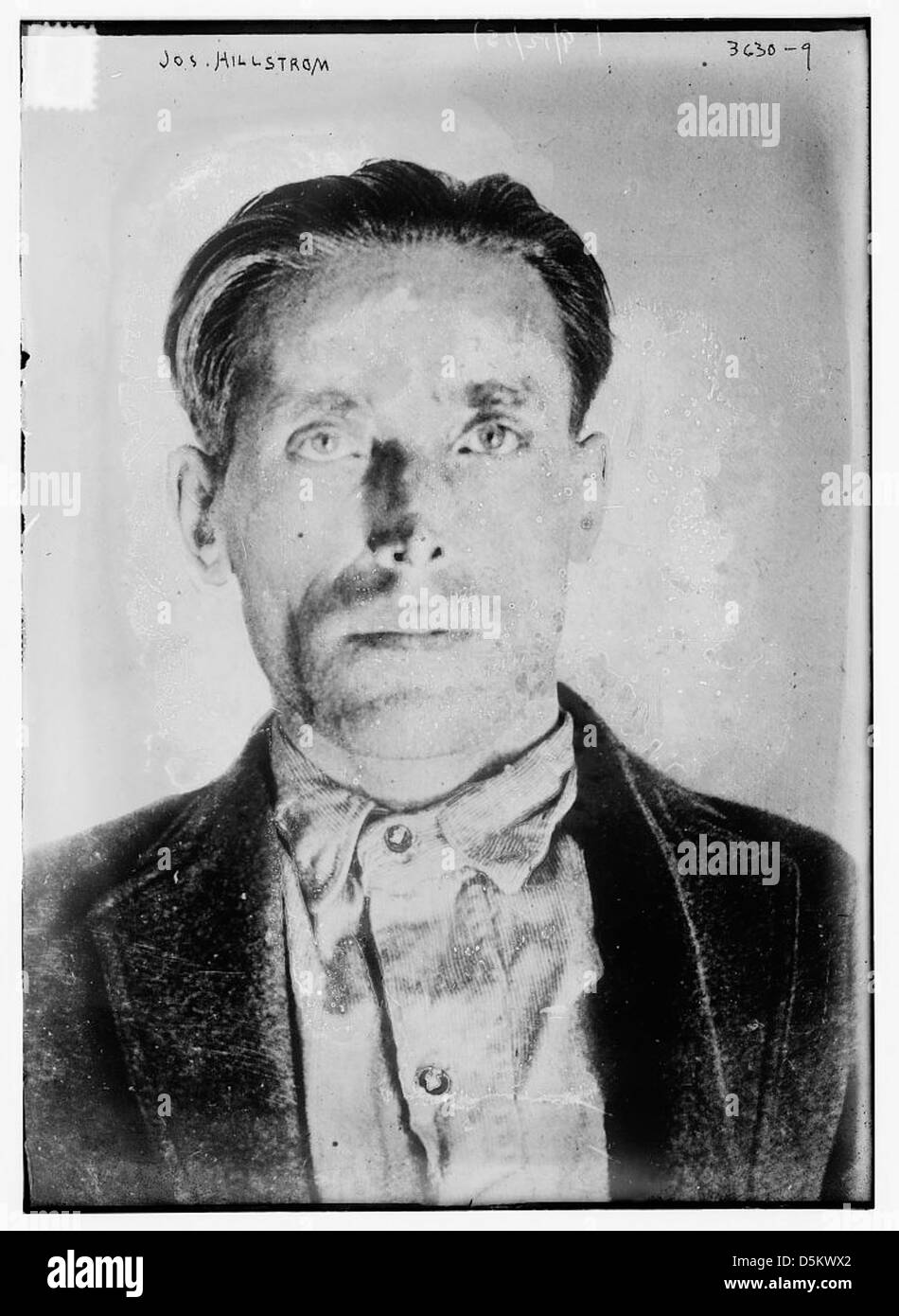 This photograph depicts Joe Hill, a Swedish-American labor activist ...