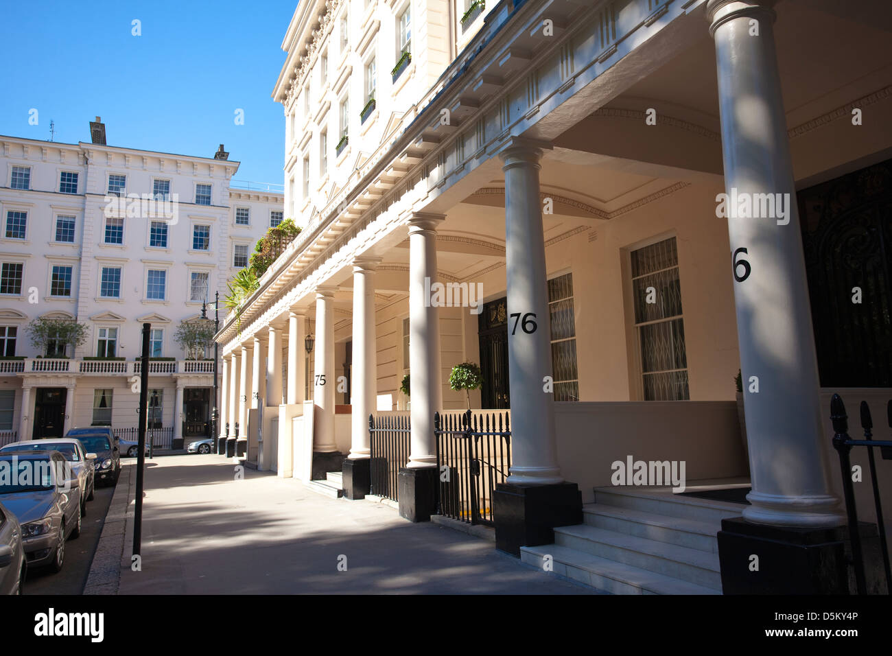 Eaton Square, Belgravia, London, England, United Kingdom Stock Photo ...