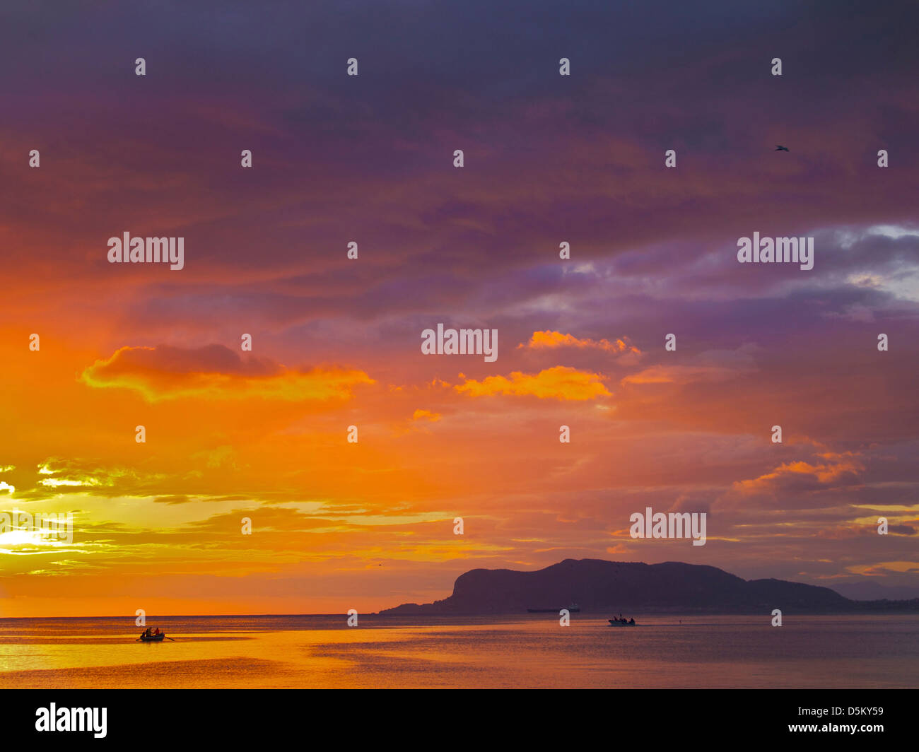 Palermo sicily sunset hi-res stock photography and images - Alamy