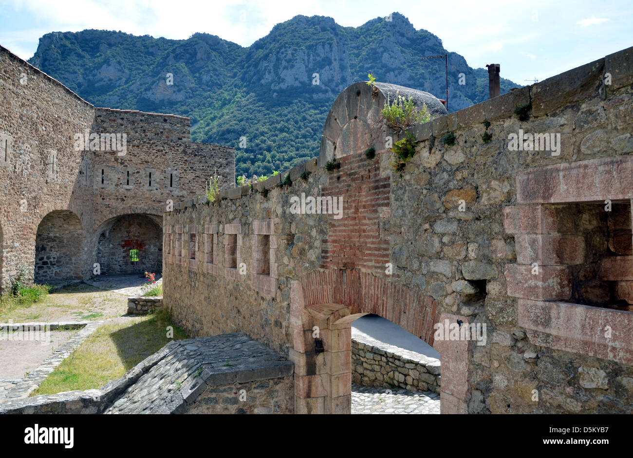 The fortifications of Villefranche-de-Conflent in the eastern Pyrenees ...
