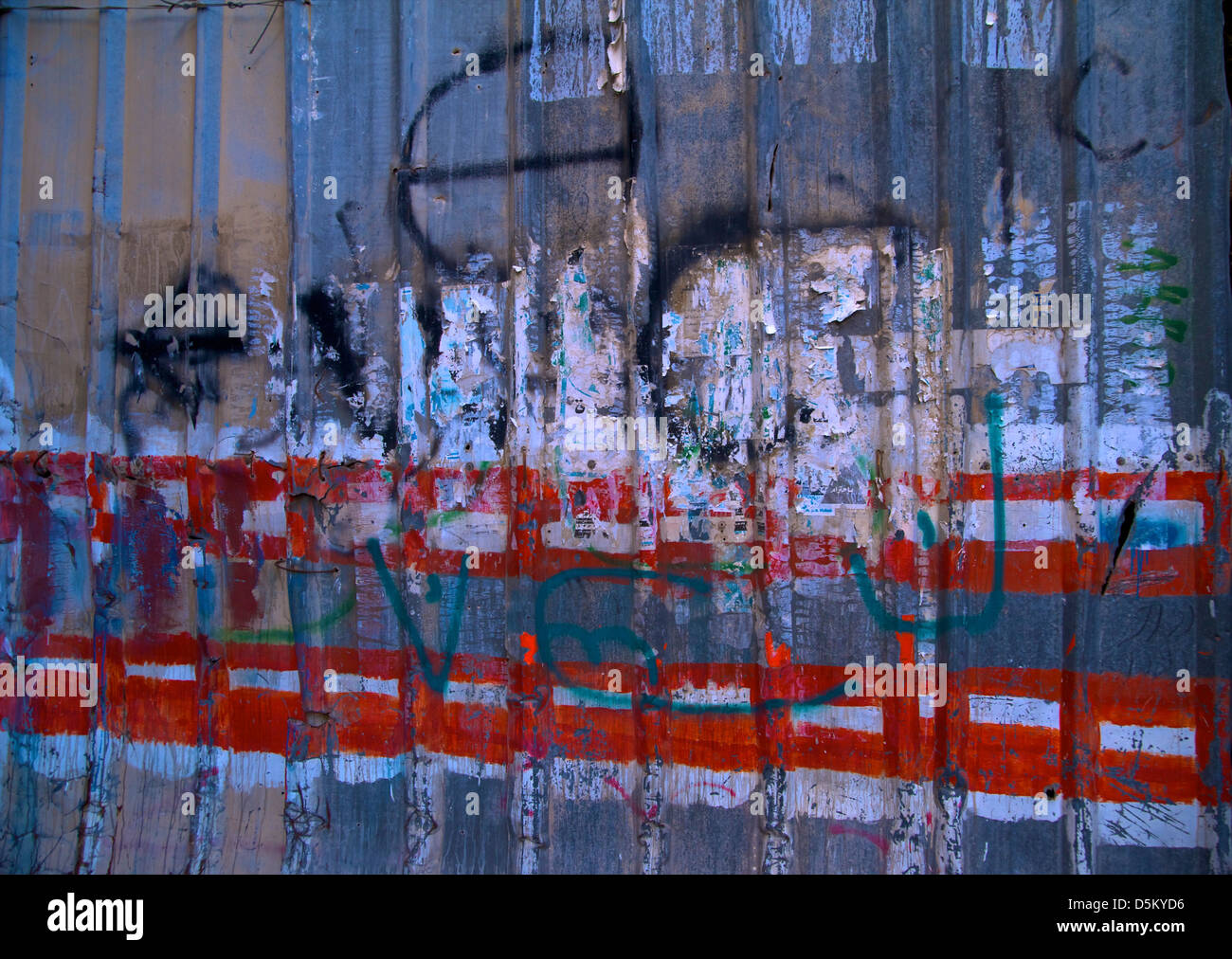 Corrugated Iron Graffiti, Akko, Israel (Acre Stock Photo - Alamy