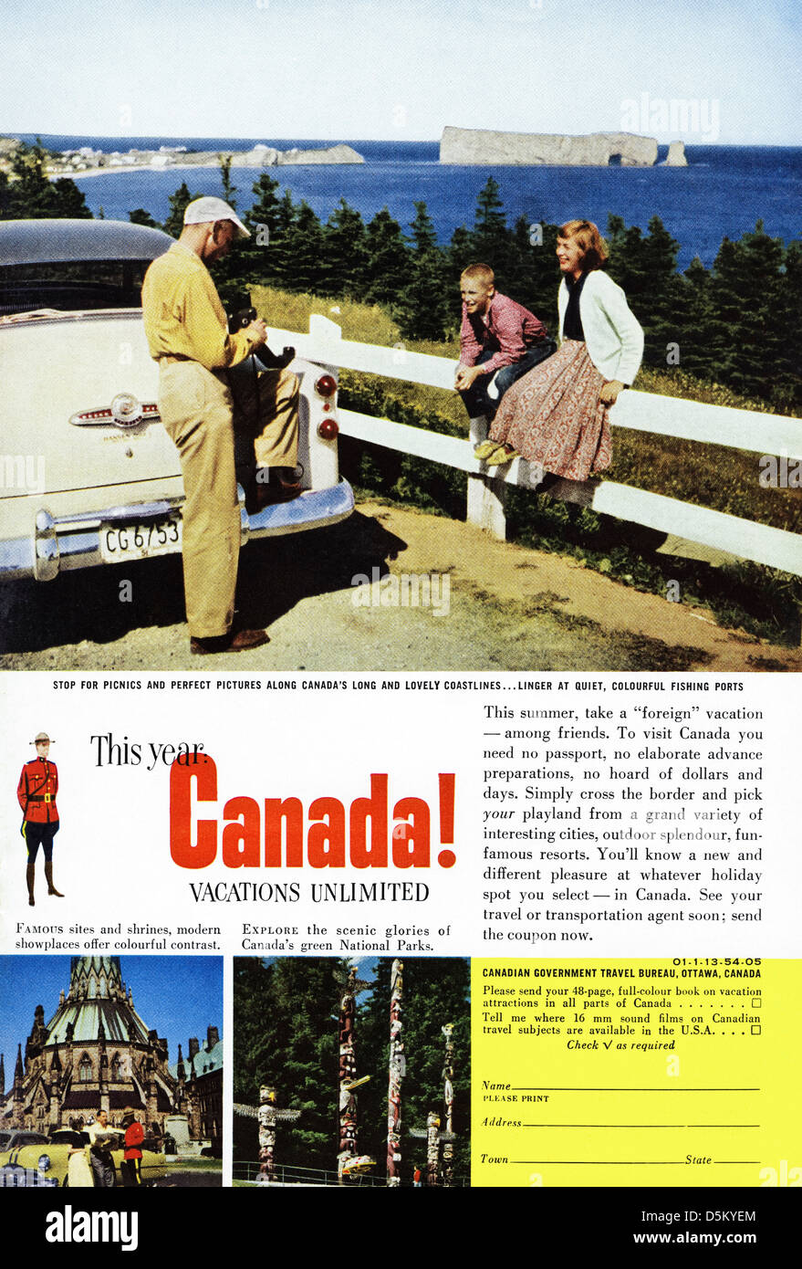 Canada tourism ad hi-res stock photography and images - Alamy