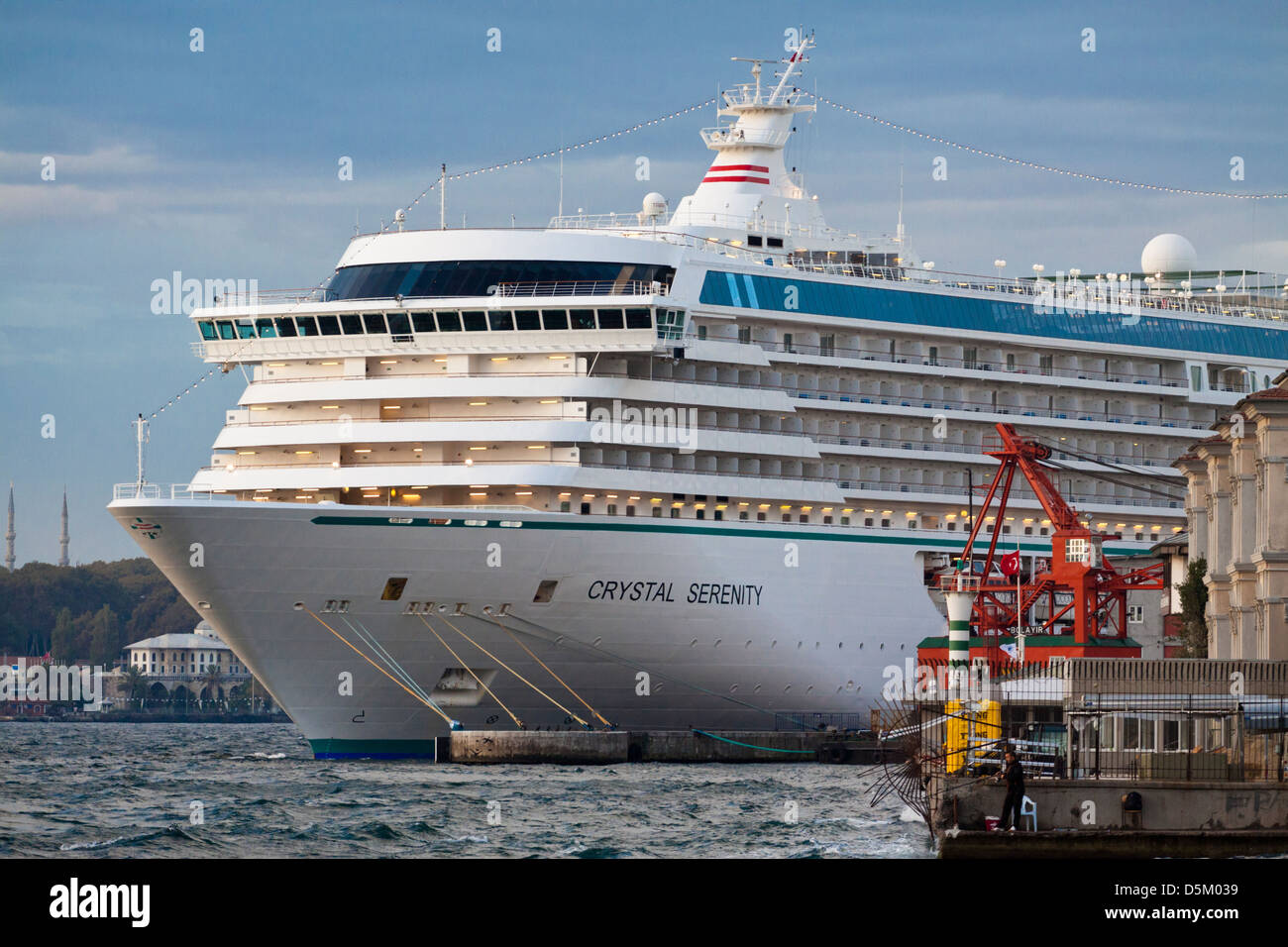 Cruise ship 'Crystal Serenity' in the port of Istanbul Stock Photo - Alamy