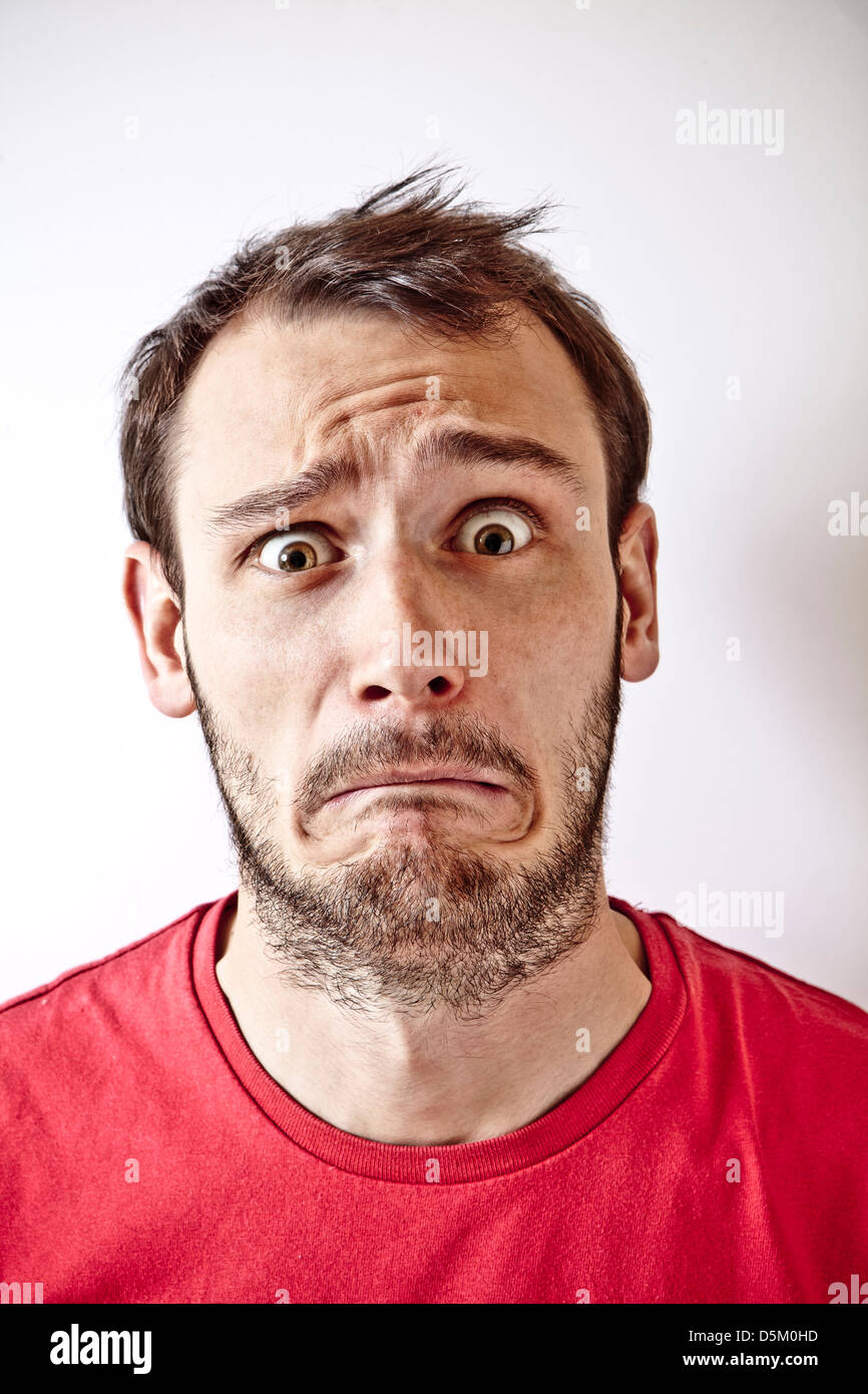 Afraid man hi-res stock photography and images - Alamy