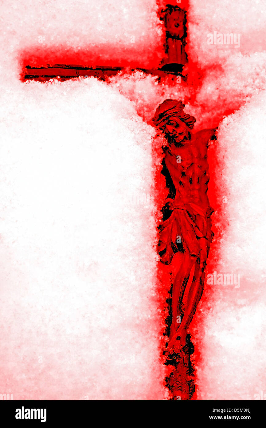 Jesus crucifixion blood red hi-res stock photography and images - Alamy