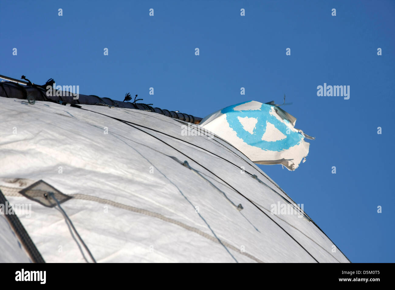 Blue peace flag hi-res stock photography and images - Alamy