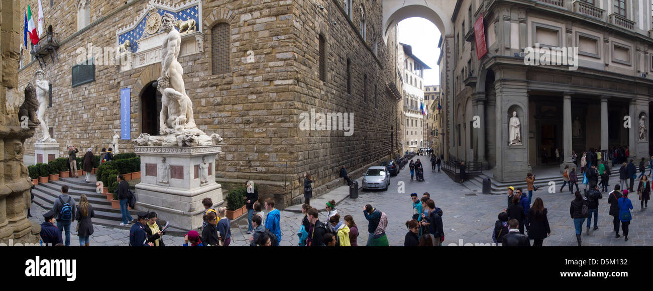 Florence uffizi palace hi-res stock photography and images - Alamy