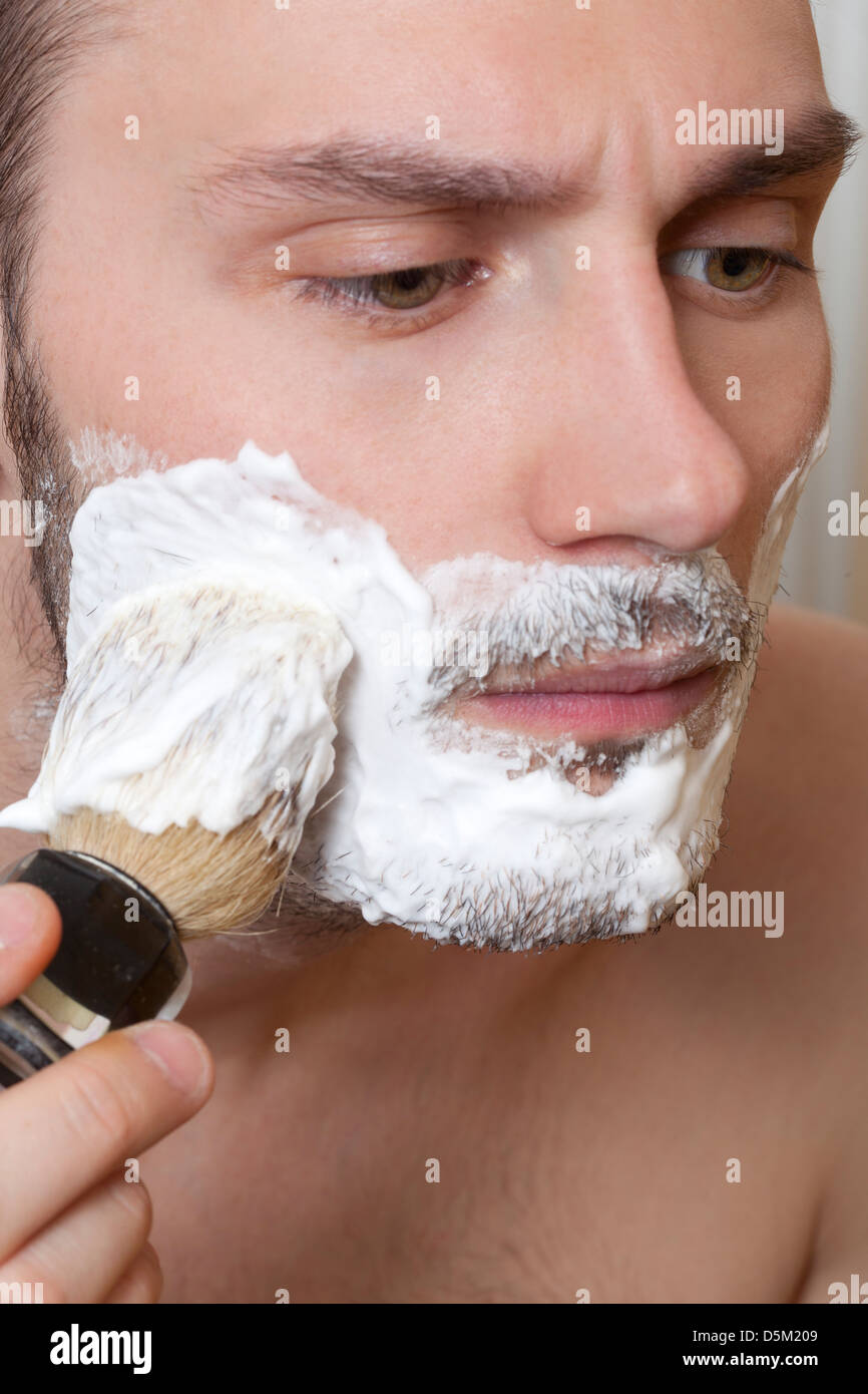 Apply shaving hi-res stock photography and images - Alamy