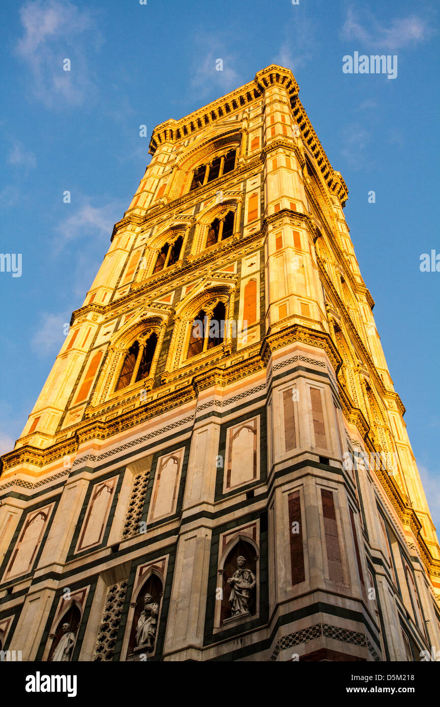 Giotto's Campanile, the bell tower, part of the complex of buildings ...