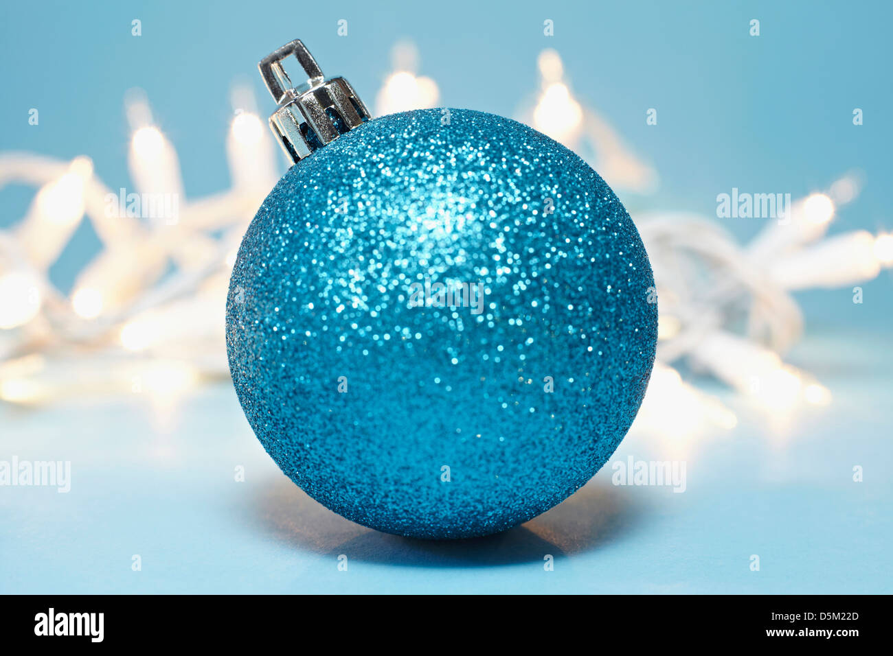 Shiny blue bauble hi-res stock photography and images - Alamy