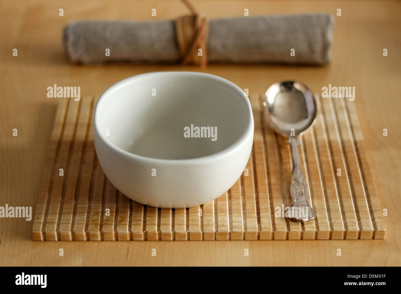 Empty Bowl Spoon High Resolution Stock Photography and Images - Alamy