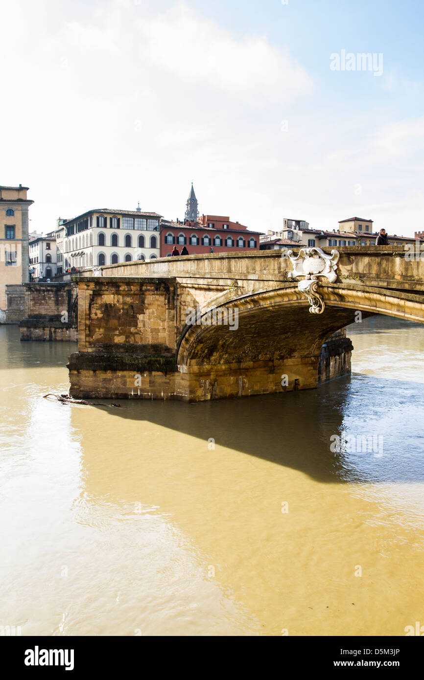 Ponte Santa Trinita (Holy Trinity Bridge), the oldest elliptic arch ...