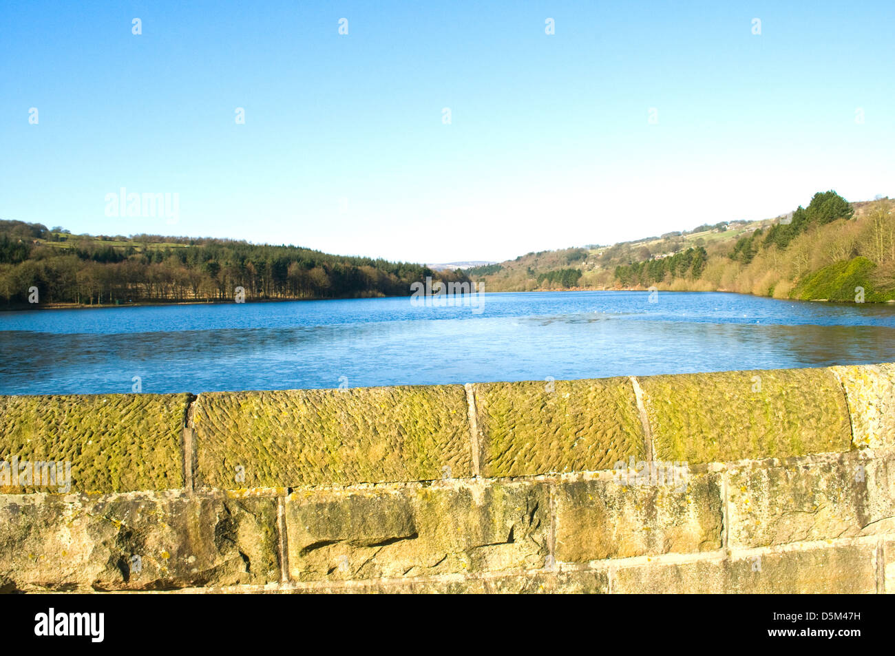 Yorkshire reservoir landscape Stock Photo - Alamy