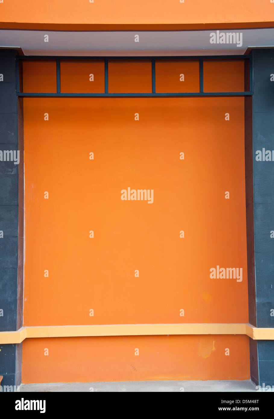 orange wall for decoration from house Stock Photo - Alamy