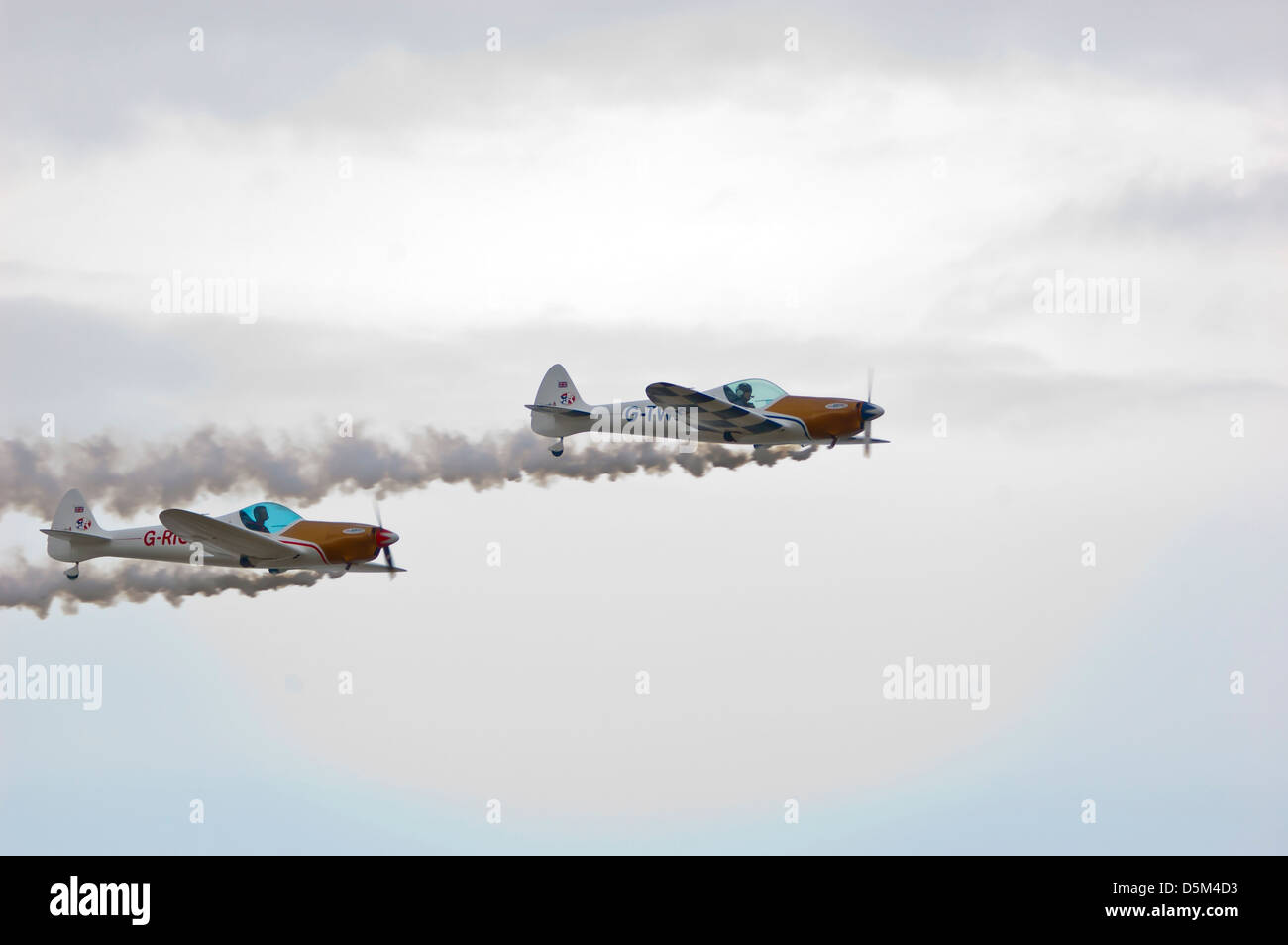 Two airplanes at a air show UK Stock Photo - Alamy