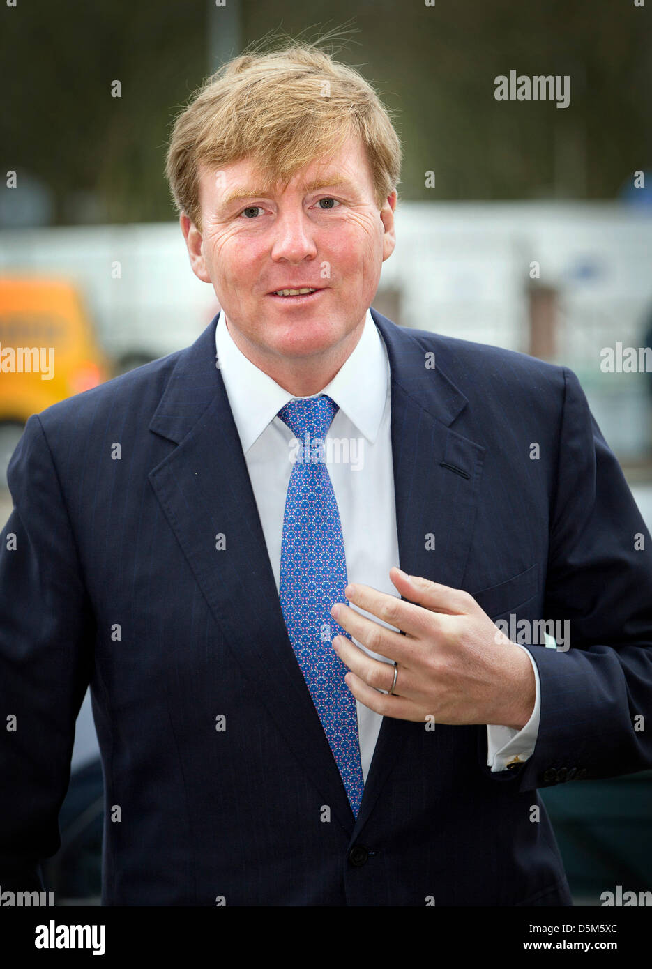 Dutch Prince Willem-Alexander attends the start of the production of a ...