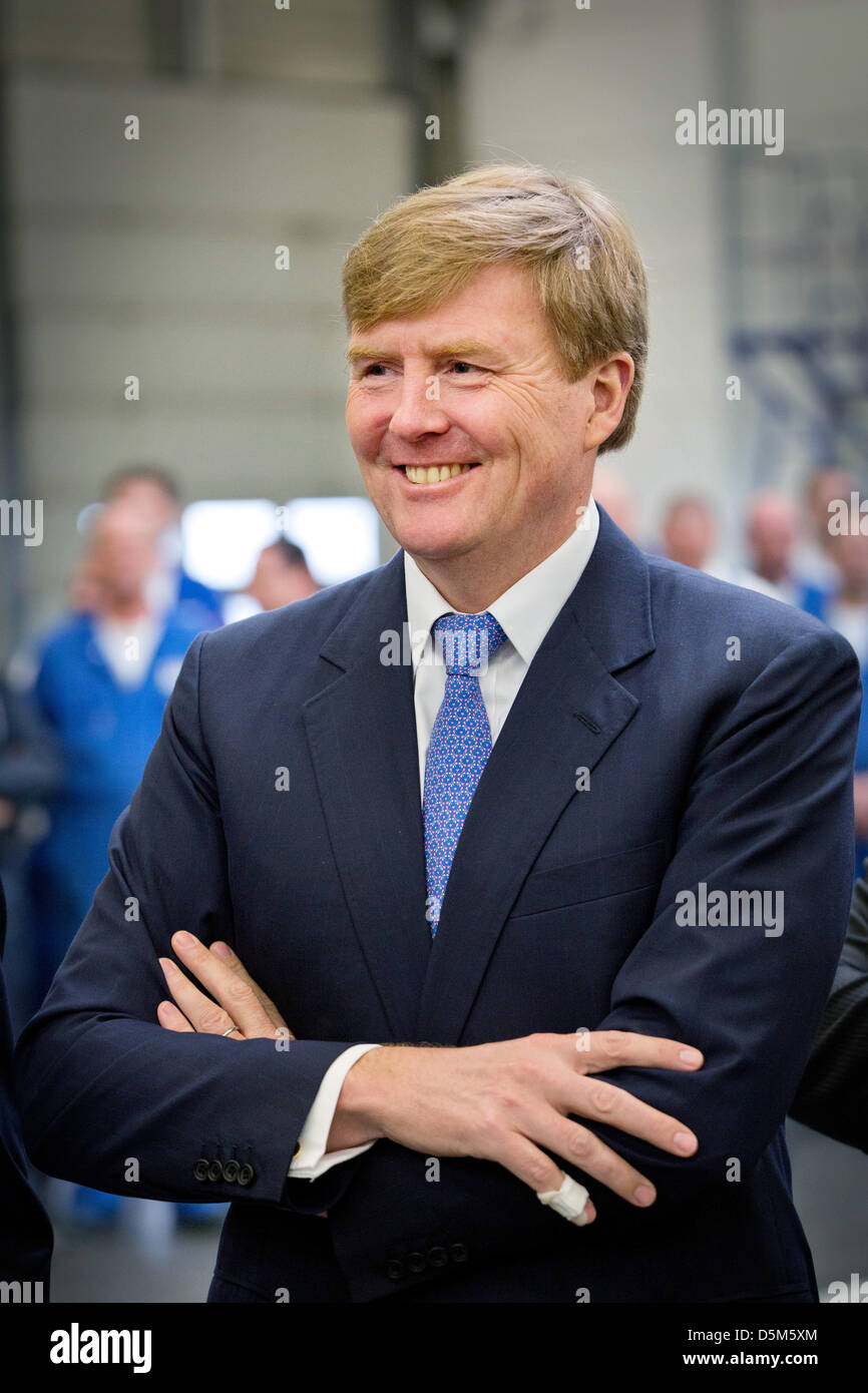 Dutch Prince Willem-Alexander attends the start of the production of a ...