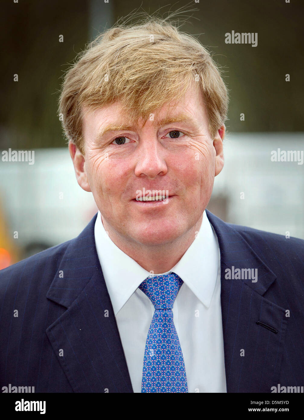 Dutch Prince Willem-Alexander attends the start of the production of a ...