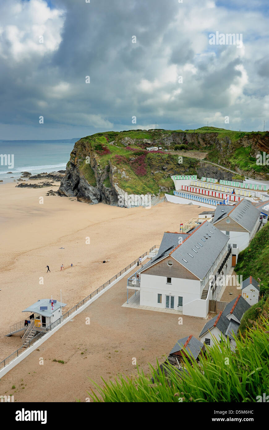 Tolcarne beach newquay cornwall england uk Stock Photo - Alamy