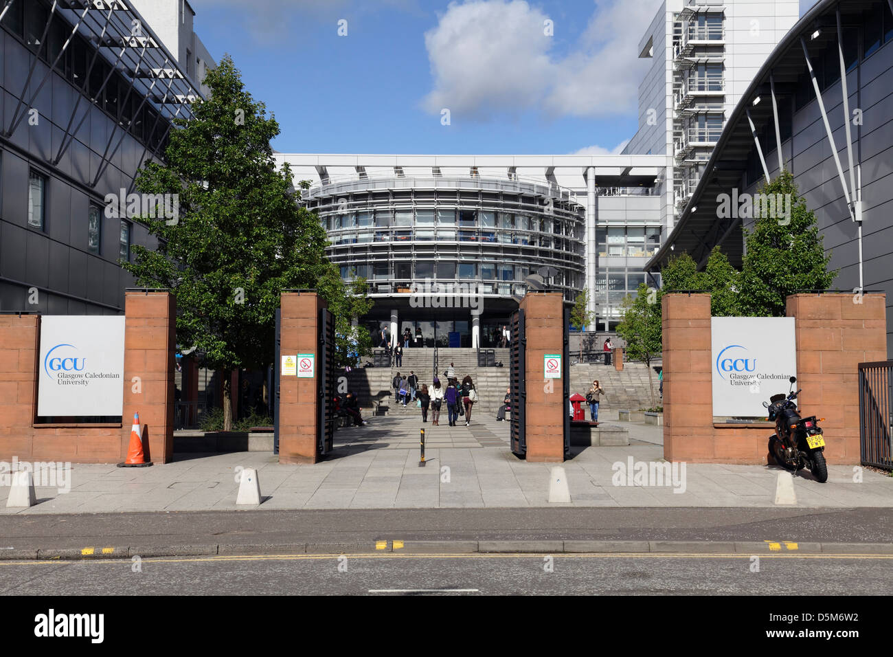 Glasgow Caledonian University campus entrance on Cowcaddens Road in ...