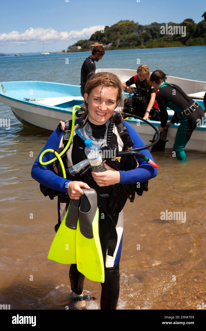 Madagascar, Nosy Be, Marodokana, smiling Operation Wallacea scuba ...