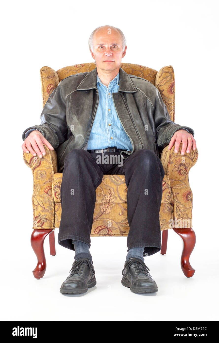 A man sits Cut Out Stock Images & Pictures - Alamy