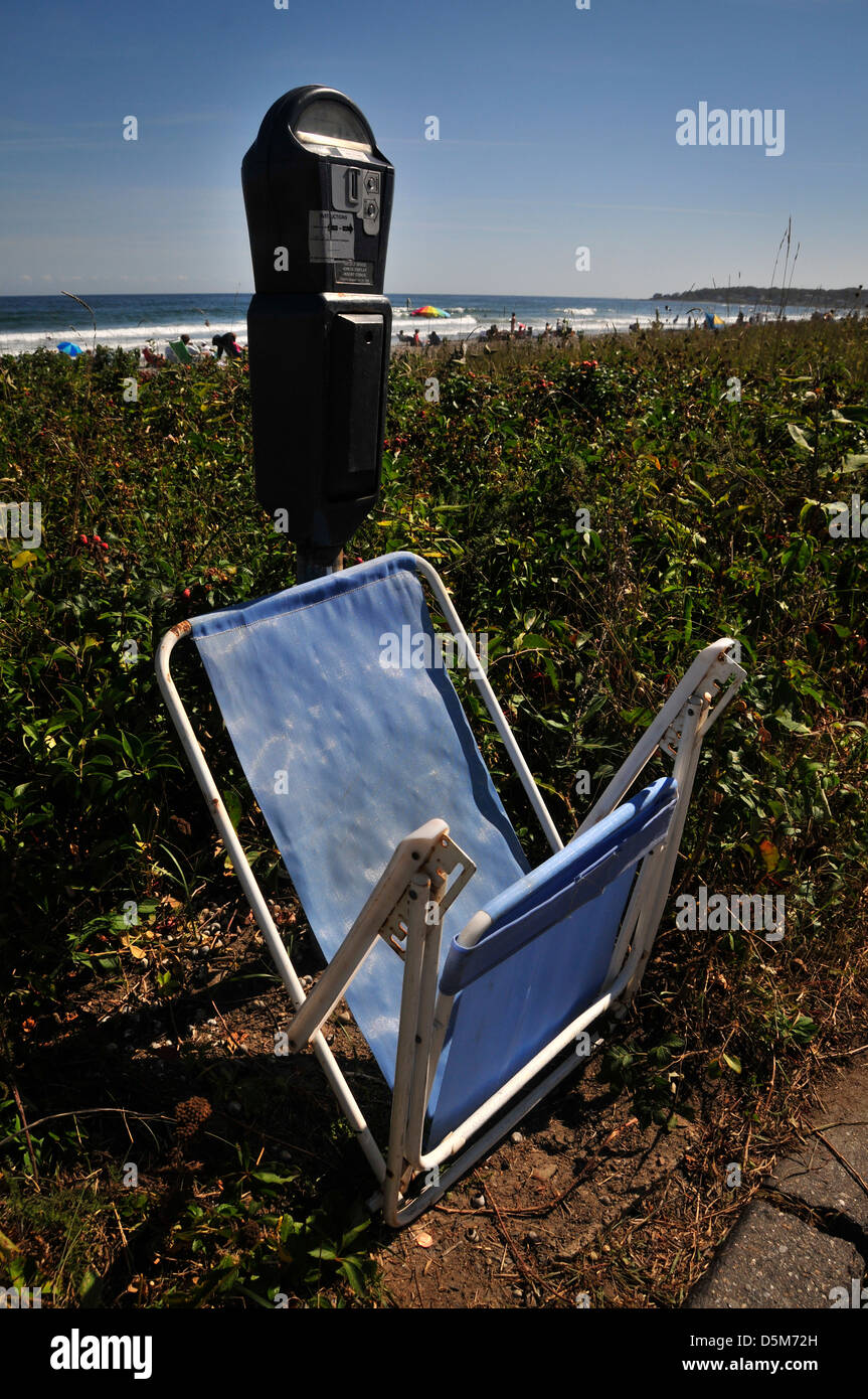 HAVE A SEAT, A very good folding Beach chair , was left at this Parking ...