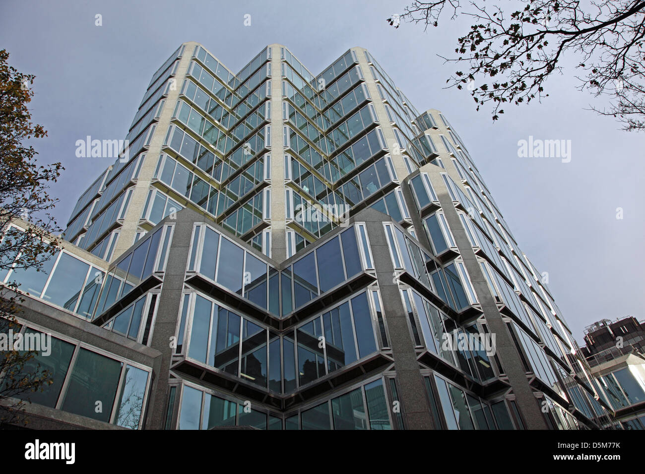 Newly refurbished office building on Victoria Street, London SW1 Stock ...